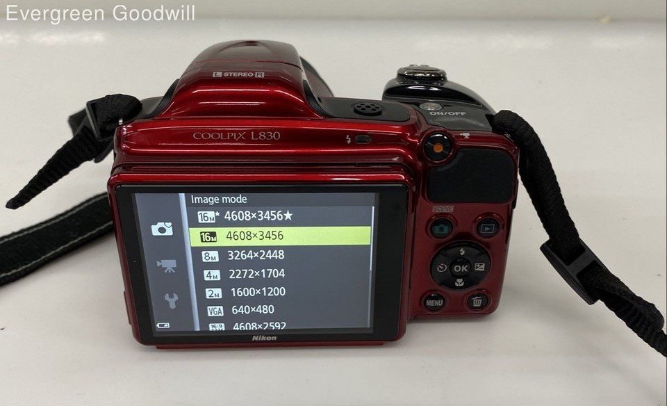 Nikon Coolpix L830 16MP 34X Zoom Digital Camera Powers On Untested P/R ...