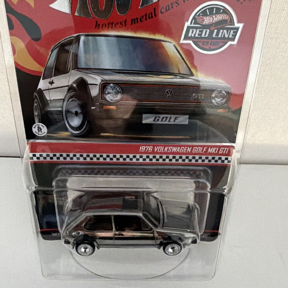 New Hot Wheels Red Line Club 1976 Volkswagen Golf MK1 GTI Silver 1:64 ...
