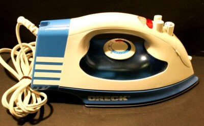 Oreck Cord And Cordless Steam Iron Blue and White JP8100CB Tested ...