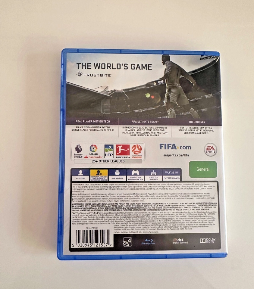 FIFA 17 (In FIFA 18 case) PS4 PAL Free Post & Tracking | eBay