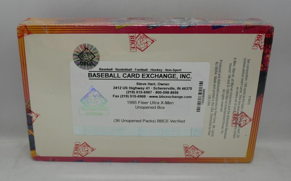 1995 FLEER MARVEL ULTRA X-MEN (BBCE SEALED) TRADING CARDS BOX (36 PACKS ...