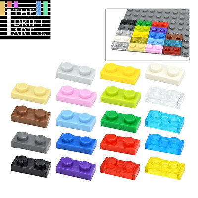 145pcs Thin 1x2 Dots 3023 DIY for Lego Kits Wall bricks Building Blocks ...