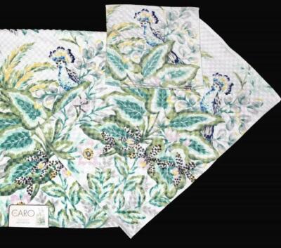 LIMITED EDITION Caro Birds PEACOCKS Butterflies Floral Textured Hand ...