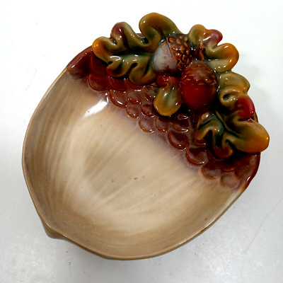 Acorn Nut Candy Dish Ceramic Fall Décor 3D Nut Bowl Pottery Table Shelf ...