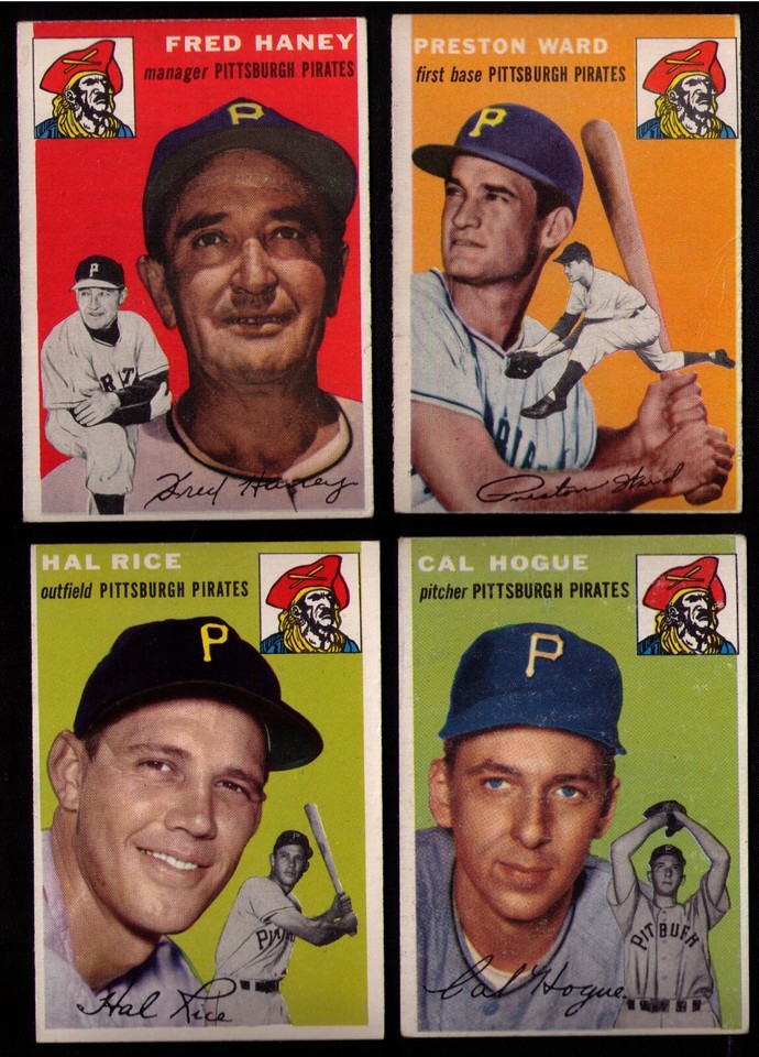 1954 Topps Pittsburgh Pirates COMPLETE Team Set (18ct) w/7 SIGNED NICE ...