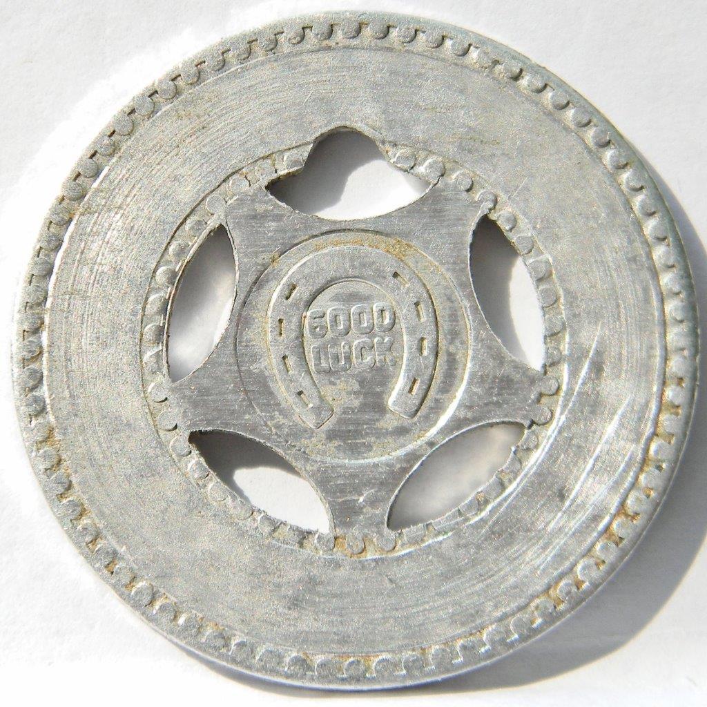 Vintage Harvard Metal Typer Good Luck token-343 N Fullerton Ave ...