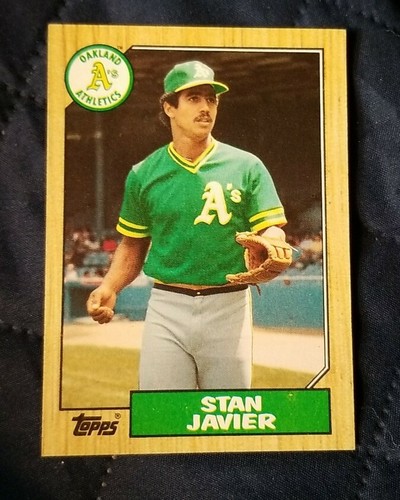 1987 Topps Oakland Athletics Baseball Card #263 Stan Javier | eBay