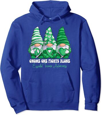 Essential Tremor Awareness Month Green Ribbon Gnomies Unisex Hooded ...