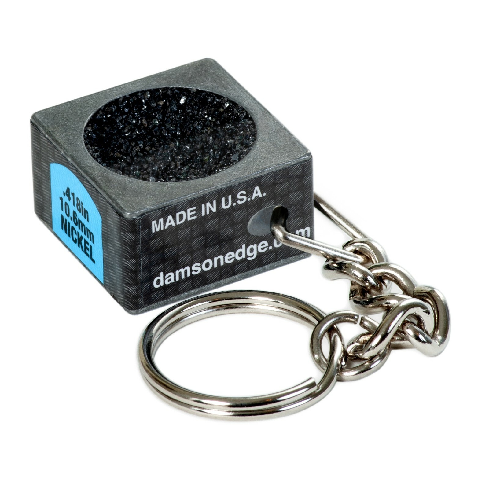 CUE CUBE Billiard Cue TIP TOOL - 2 in 1- Shaper Scuffer Nickel Radius W ...