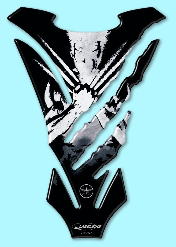 Unmissable Tank Pad Wolverine Logan Stickers X Tank Motorcycle Resin 3D ...