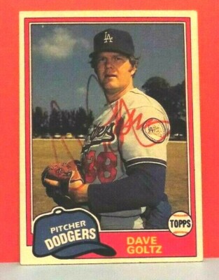 Dave Goltz Los Angeles Dodgers 1981 Autographed Card | eBay
