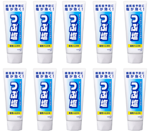 KAO Toothpaste 180g Grains Salt Prevents Bleeding Bad Breath set of 10 ...