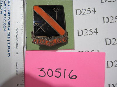 Army 29th SIGNAL BN Battalion Crest DI dui pinback marked ASSMAN german ...