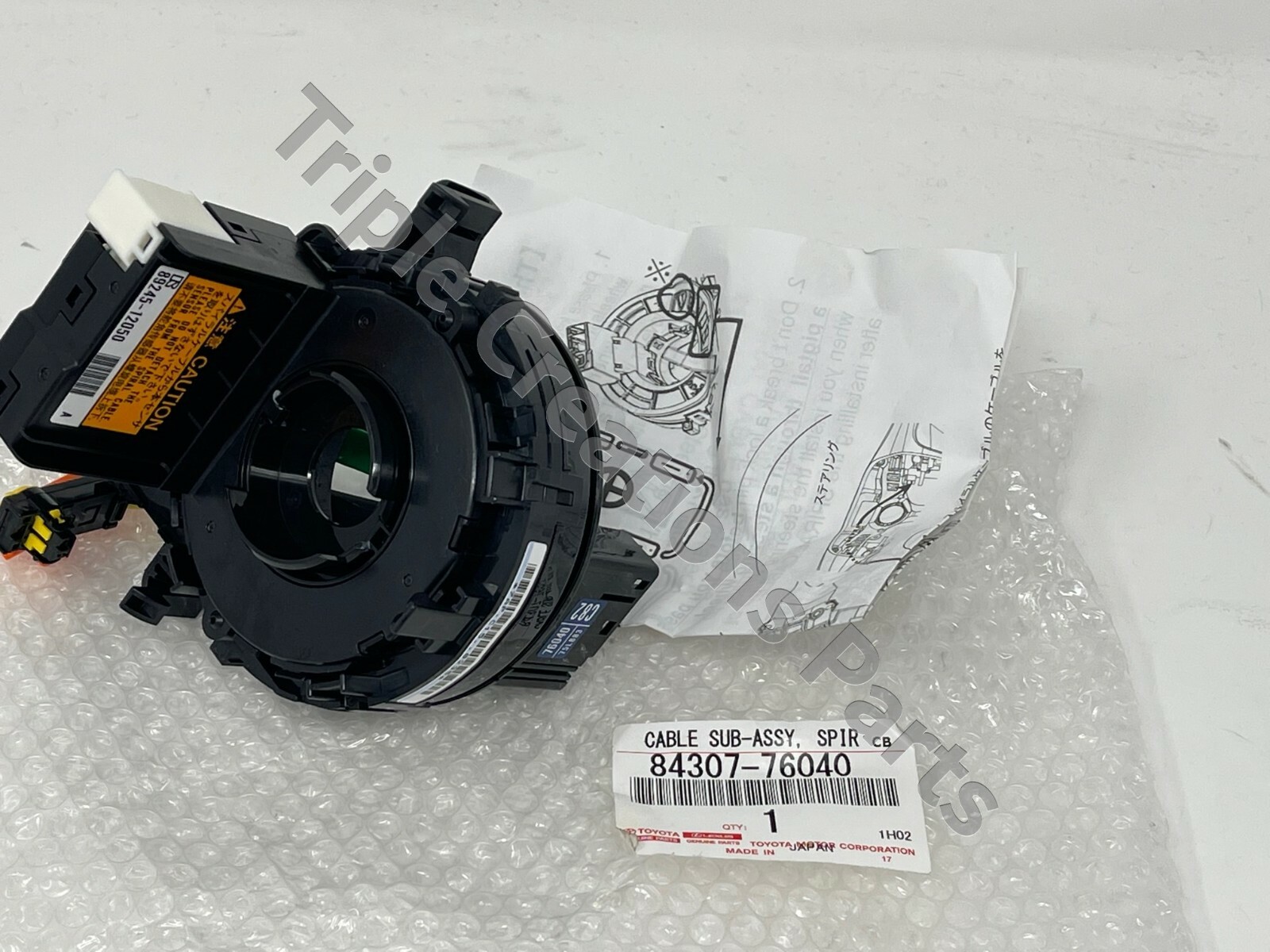 8430776040 Genuine Toyota Cable Sub-Assy Spiral With Sensor 84307-76040 ...