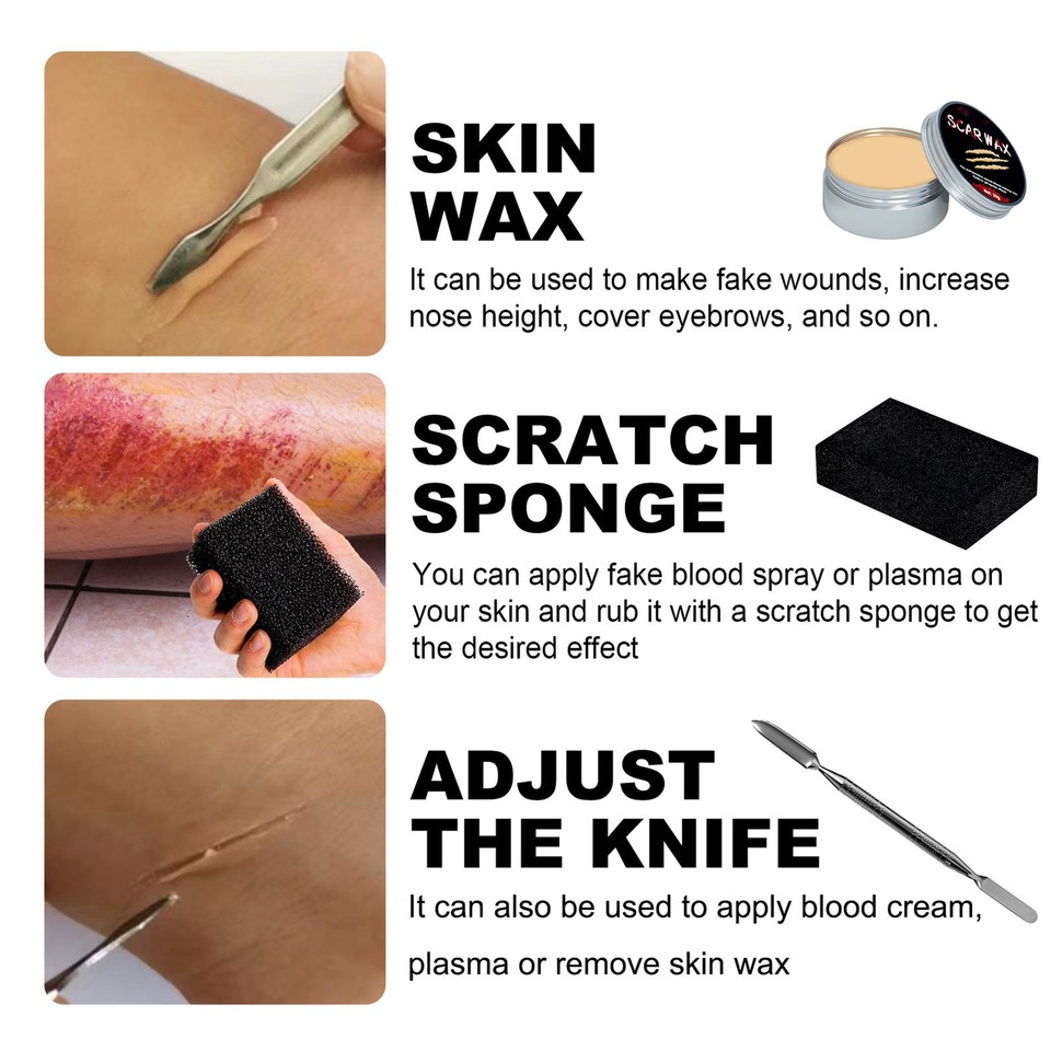 Fake Scar Makeup Wax Special Effects Wound Modeling Skin Wax With ...