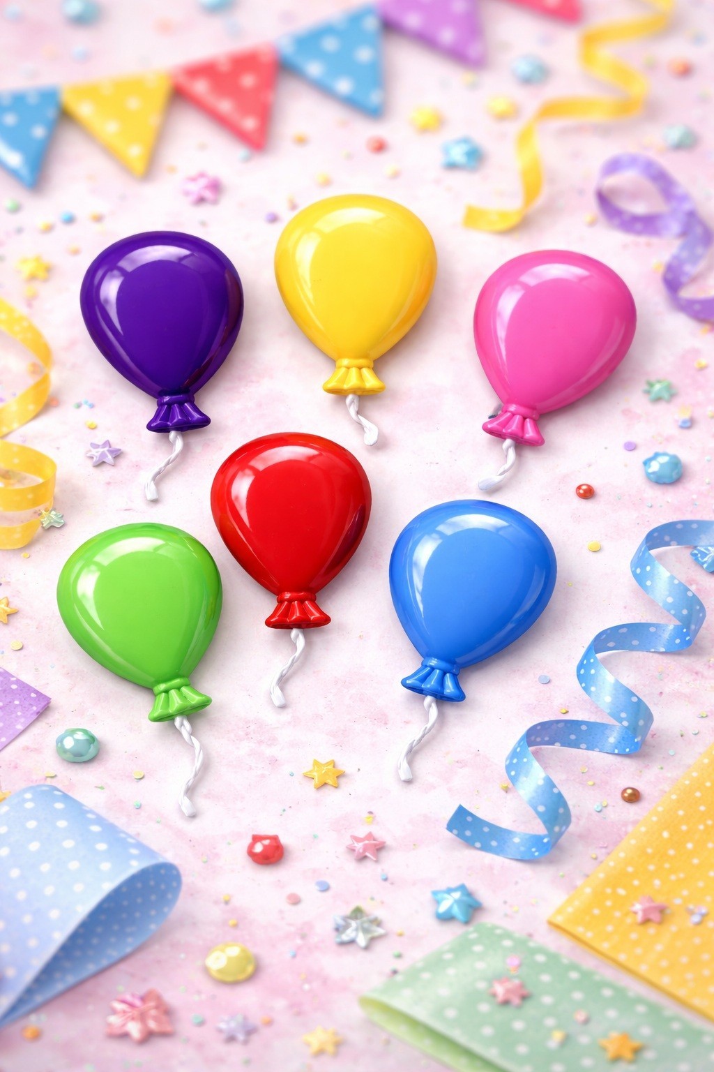 Balloon Craft Buttons – Colorful Party & Birthday Sewing Buttons ...