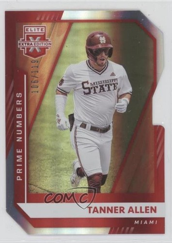2021 Panini Elite Extra Edition - Tanner Allen #118 Prime Numbers B Die ...