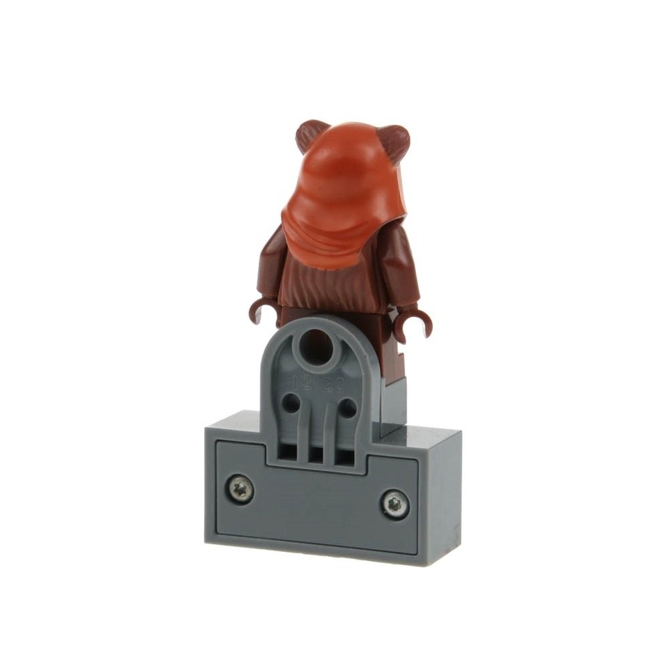 1X Lego Magnet Minifigure Star Wars Ewok Wicket Brick 2X4 Dark Gray ...