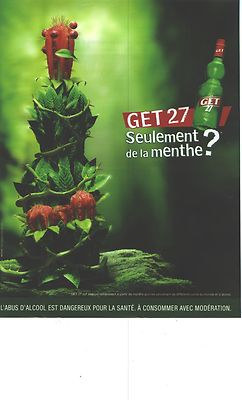 PUBLICITE ADVERTISING 2010 GET 27 alcool | eBay