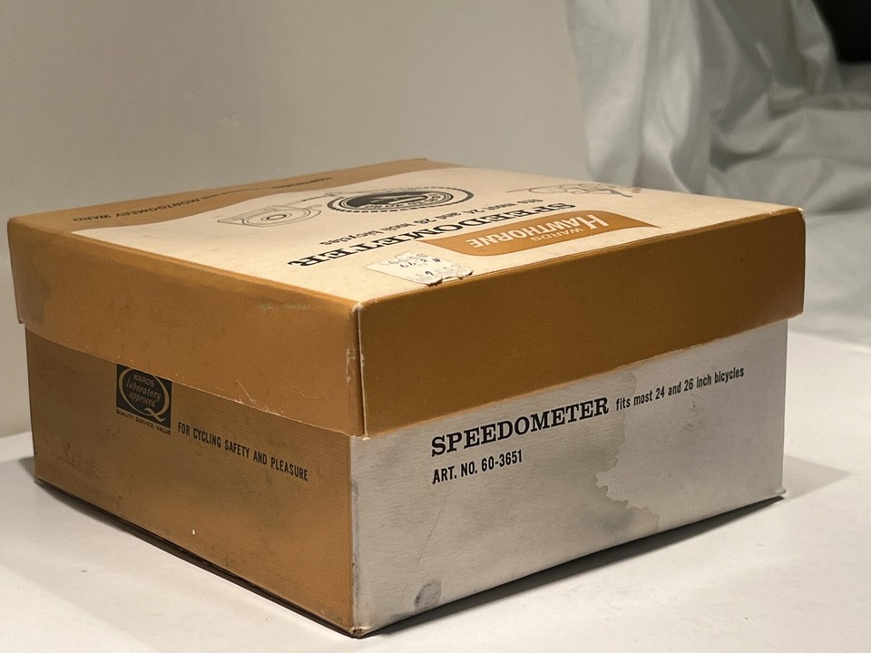 Vintage Hawthorne Speedometer w/BOX 60s Muscle Bike Murray Huffy ...