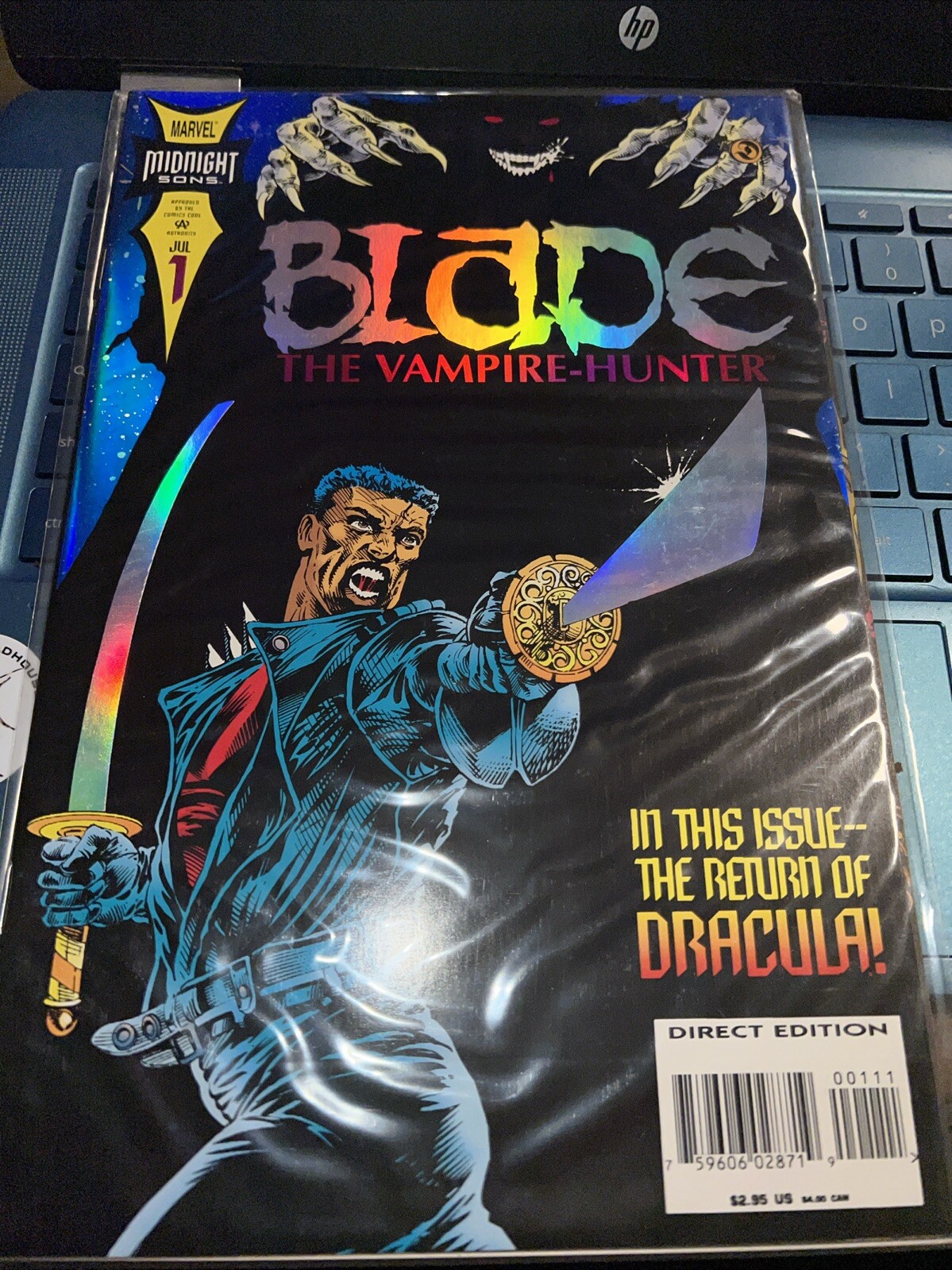 Mint Mint!!! Blade The Vampire Hunter #1 Marvel 1994 Midnight Sons ...