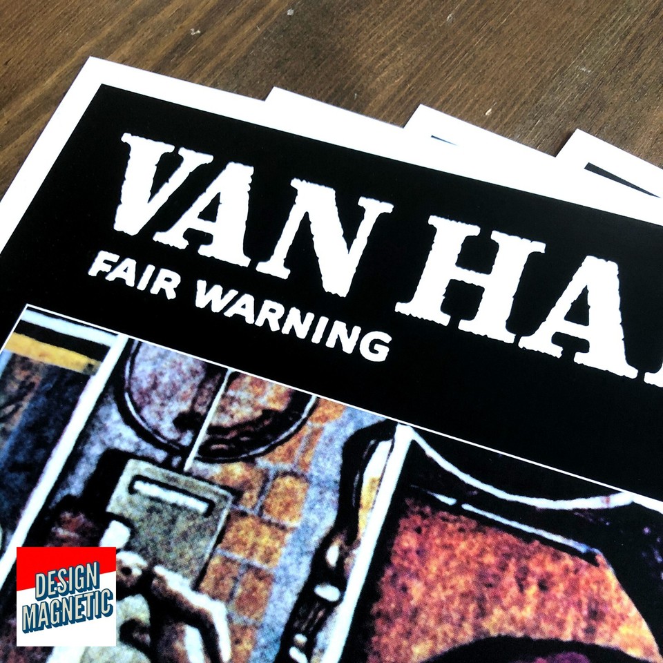 Van Halen Fair Warning Vinyl Album Poster Diver Down 5150 1984 OU812 ...