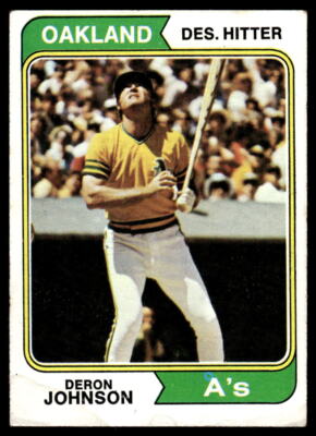 1974 Topps Deron Johnson #312 Oakland Athletics Baseball Card | eBay