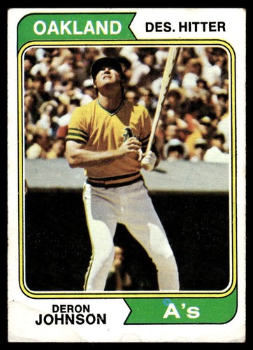 1974 Topps Deron Johnson #312 Oakland Athletics Baseball Card | eBay