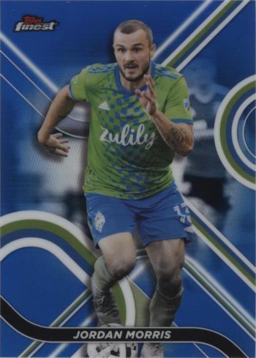 2022 Topps Finest MLS - Jordan Morris #46 Blue Refractor /150 for sale ...