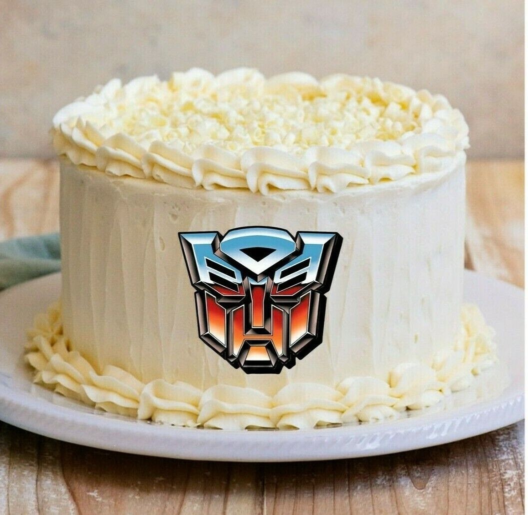 Optimus Prime Logo Cake Transformers Autobot Inspired Cake