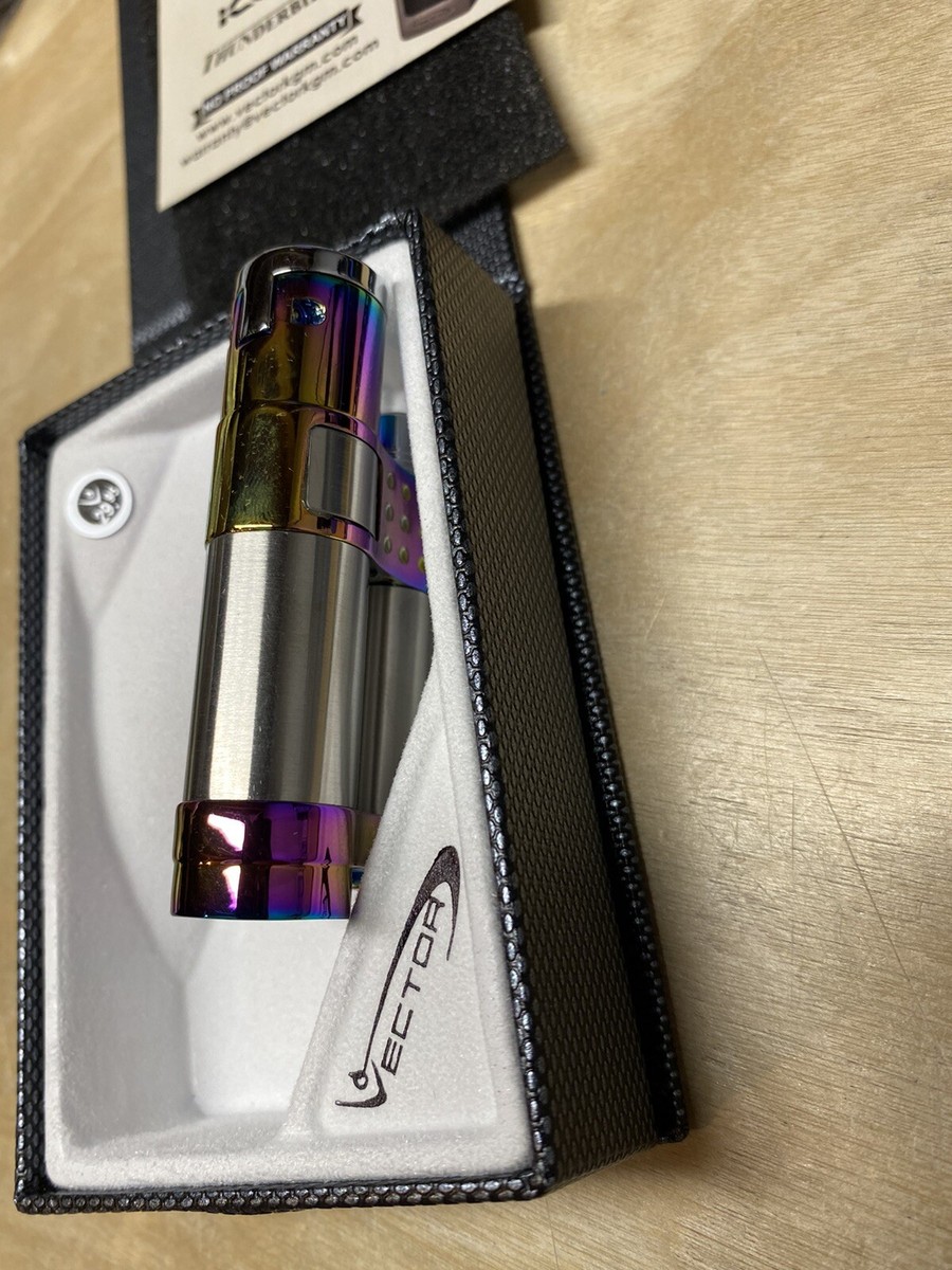 Vector Kgm Stratos Jet Torch Lighter Gunmetal Satin