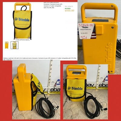 Trimble GPS Brick Battery 32364-10 Battery, Lead Gel, 6 Ah w 2.4 m ...