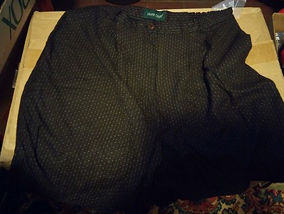 015 Womans Size 16 Hunt Club NWT Dress Casual Shorts Dark Brown Dots ...