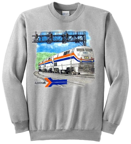 Amtrak Genesis train lovers Authentic Railroad Sweatshirt [20006] | eBay