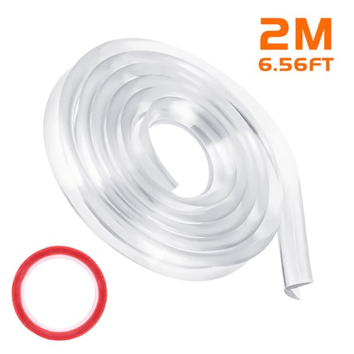 3PCS 2M Silicone Table Edge Protector Corner Strip Cushion Guard Baby ...