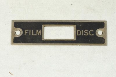 Vintage Film / Disc Switch Plate Movie Projector Theater Tube Amplifier ...