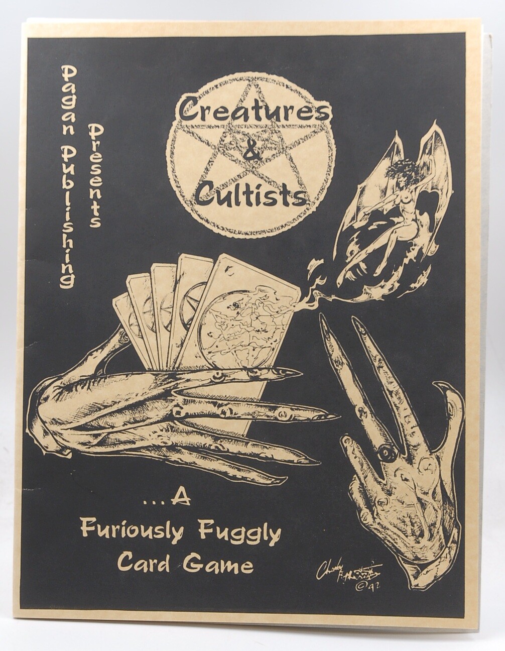 Creatures & Cultists Furiously Fuggly Card Game Uncut Staff Pagan ...