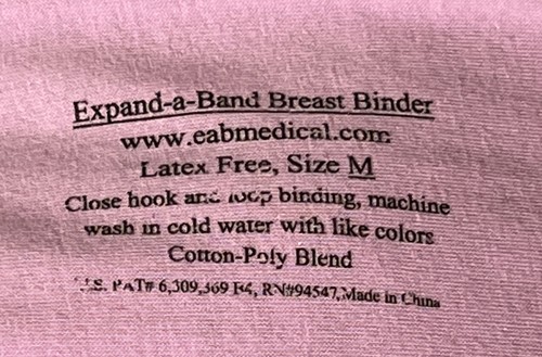 Expand-A-Band Binder Post-Surgical Breast Dri-Release- Choose M La, L ...