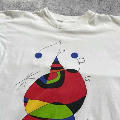 Vintage 1998 Joan Miró Succ Miro White Art T-Shirt Size XL Artist Tee ...