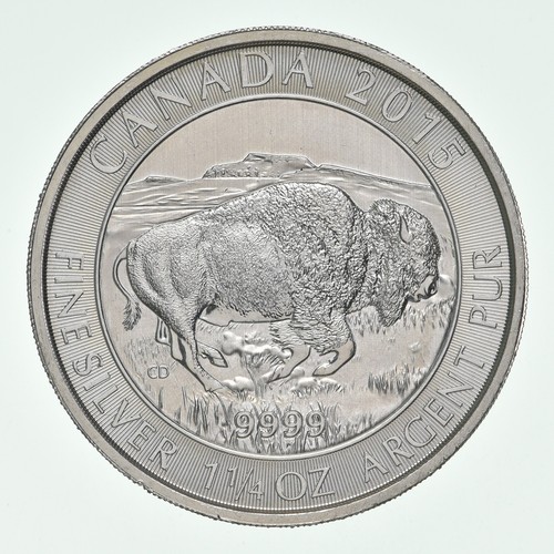 2015 Canada 8 Dollars - 1.25 Oz Silver Bison Estate Coin Collection ...