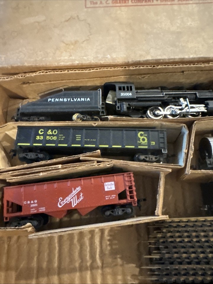 Gilbert American Flyer HO -7 Unit Freight Train Set Number 30123 | eBay