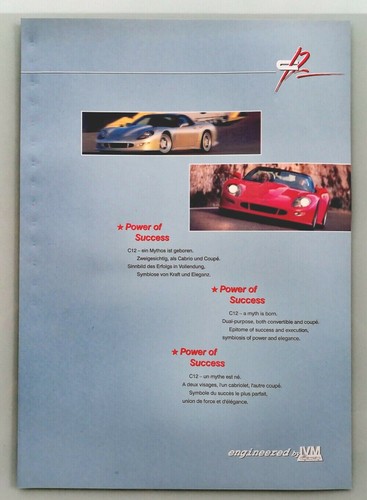 CALLAWAY Corvette C12 - 1998 - Prospekt Brochure - 4 Seiten | eBay.de