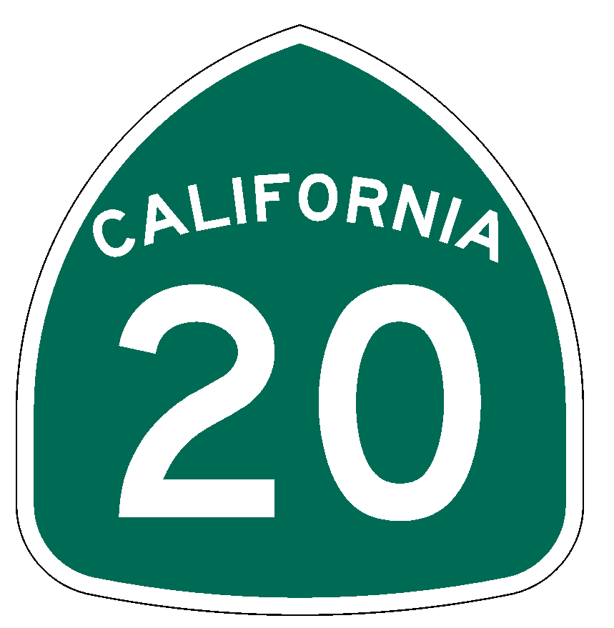 California State Route 20 Sticker Decal R1003 Highway Sign Road Sign | eBay