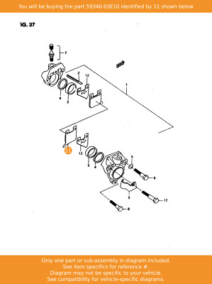 SUZUKI pad Set, 59340-03E10 OEM | eBay UK