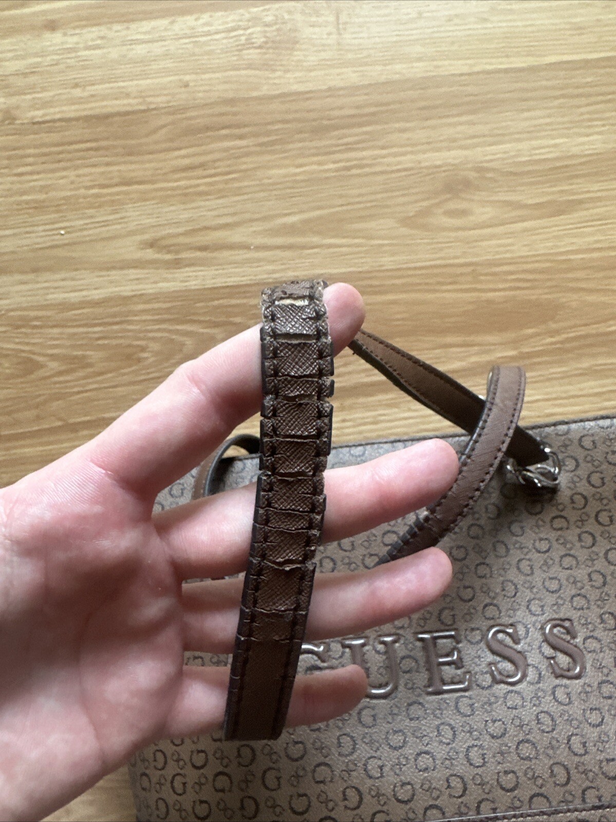 GUESS Tote Purse Hand Shoulder Bag Cocoa Brown Rodney Medium Large SV792622 | eBay