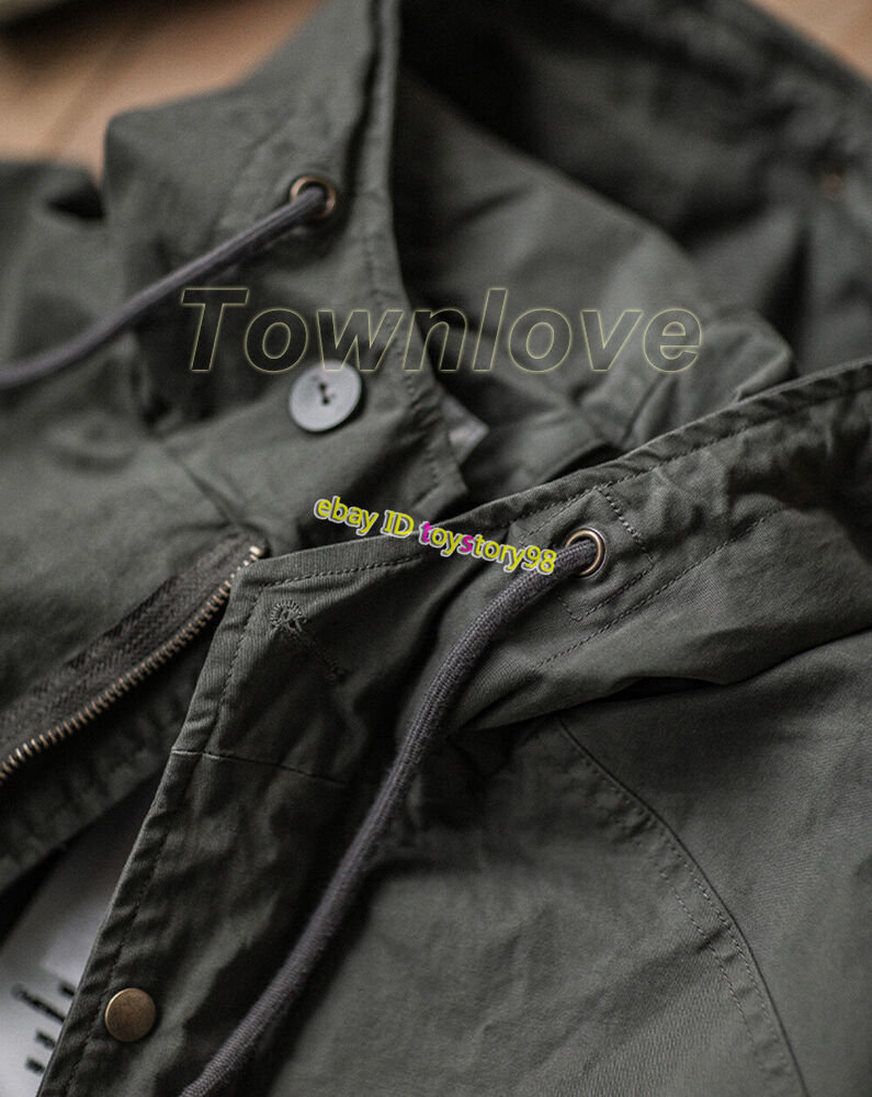 Men' M51 Fishtail Parka Hooded Military Jacket Trench Coat Army Casual ...