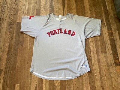 #25 Game Used Portland Sea Dogs Gray Road Jersey Red Sox | eBay
