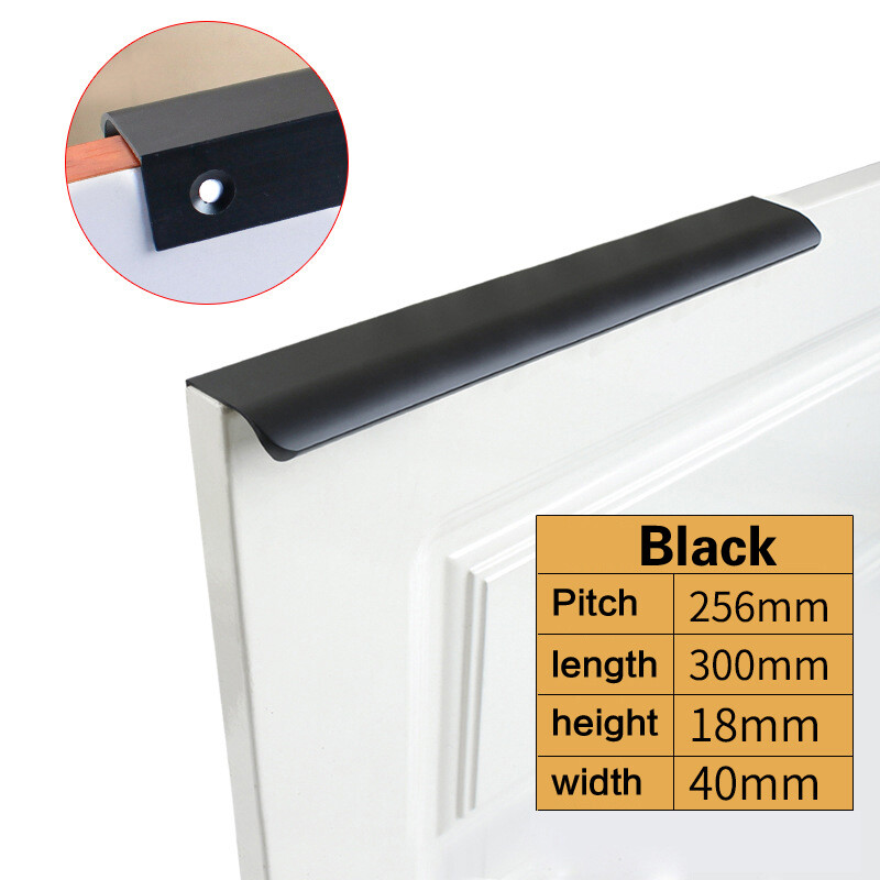 Invisible Handle Cabinet Wardrobe Door Drawer Handle Pulls Hidden ...