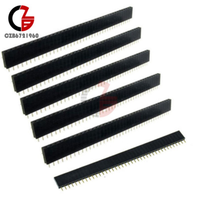 40 Pin Female Header 50Pcs 40-Pin Single Row Straight Female Header ...