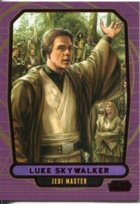 Star Wars Galactic Files 2 Red Parallel Base Card #568 Luke Skywalker ...